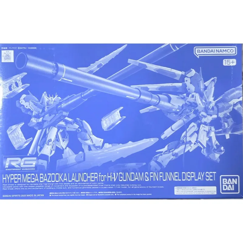 RG 1/144 Hi-ν Gundam Hyper Mega Bazooka Launcher (Novel Ver.) & Funnel ...